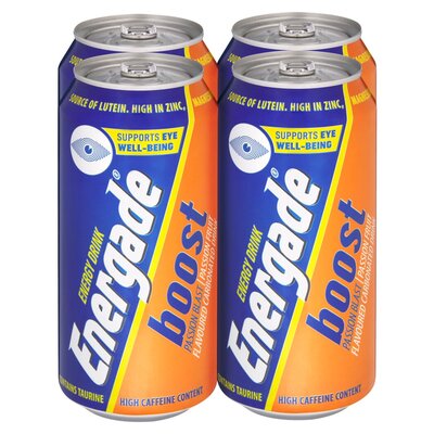 Energade Boost Carbonated Energy Drink Passion Blast 4 x 440ml | PnP