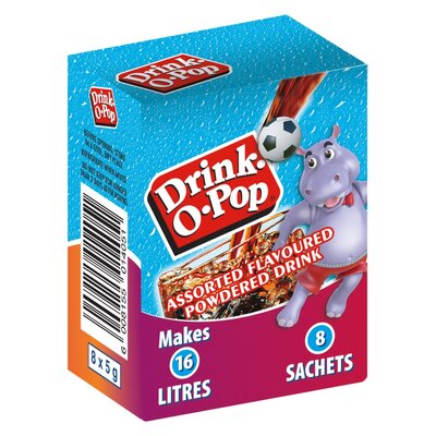 Drink O Pop Powdered Soft Drink Reds 8 Pack | PnP