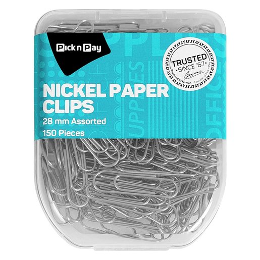 PnP Nickle Paperclips 28mm 150 Pieces | Smart Price Specials | PnP Home