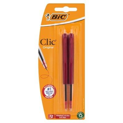 BIC Blue Clic Ballpoint Pen 2 Pack | PnP