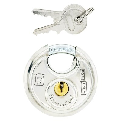 Fort Knox Discus Econo Stainless Steel Lock 60mm | PnP