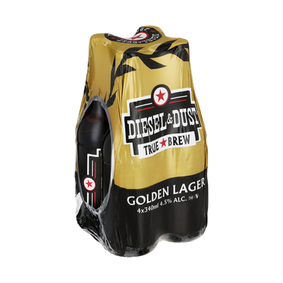 Diesel & Dust Golden Lager NRB 4 x 340ml | PnP