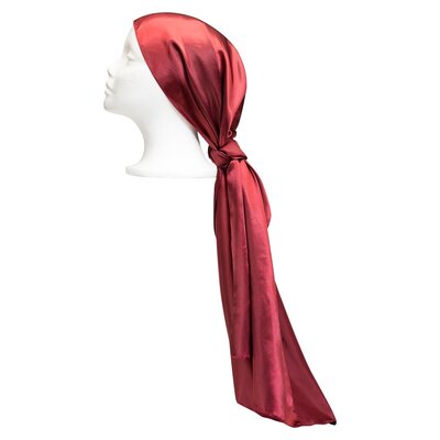 Cantu Solid Maroon Satin Scarf | PnP