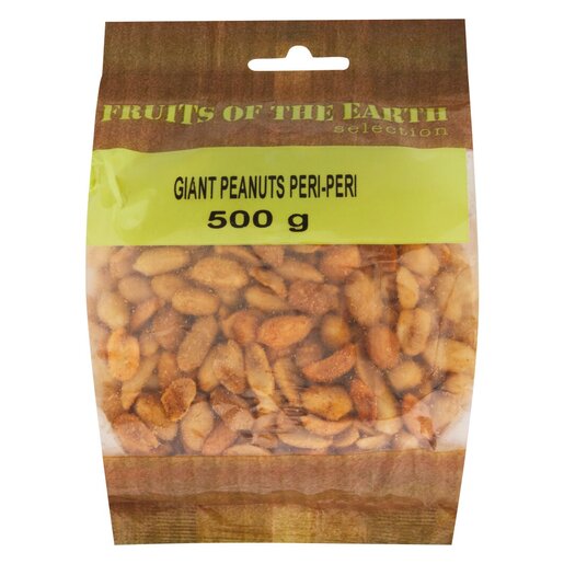 Fruits Of The Earth Peri Peri Giant Peanuts 500g | PnP