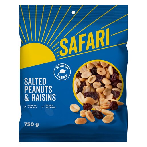 Safari Peanuts & Raisins 750g | PnP