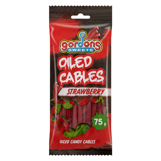 Gordons Sweets Strawberry Oiled Cables 75g | PnP