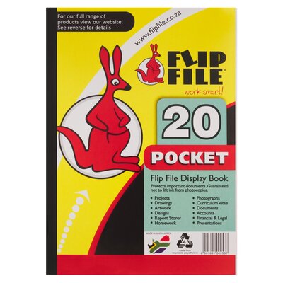 Flip File Display Book A4 20 Pocket | Smart Price Specials | PnP Home