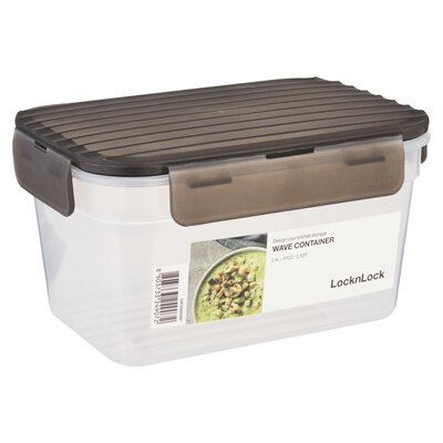 LocknLock Wave Rectangular Container 1.4L Grey | PnP