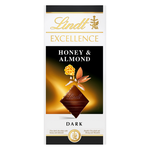 Lindt Excellence Choc Slab Honey & Almond 100g | PnP