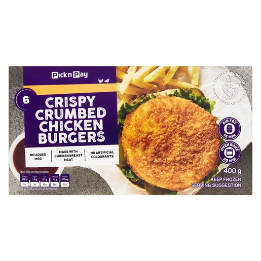 PnP Frozen Chicken Burgers 400g | PnP