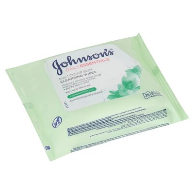 Johnson's 5in1 Face Wipes Combination Skin 25 Pack x 180 | PnP