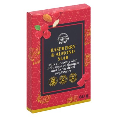 Crafted Collection Raspberry & Almonds Slab 60g | PnP