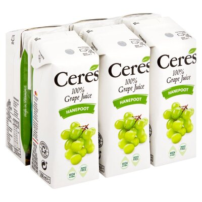 Ceres Hanepoort White Grape Juice 200ml x 6 | PnP