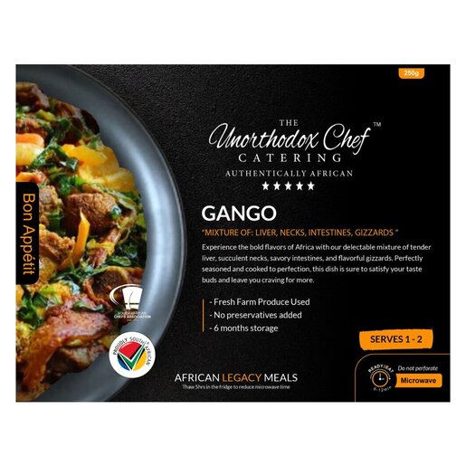 The Unorthodox Chef Catering Frozen Gango Ready Meal 250g | PnP