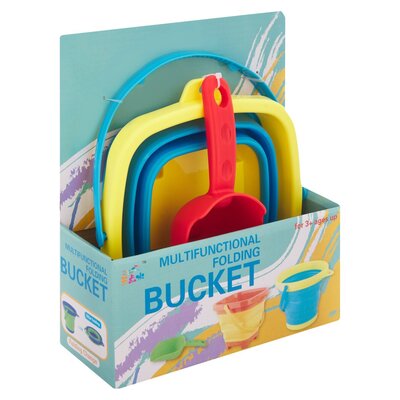 Foldable Square Beach Bucket & Spade | PnP