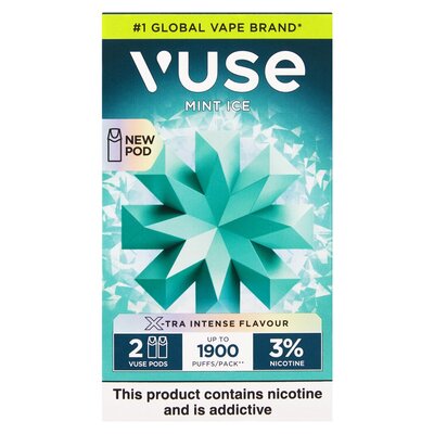 Vuse Mint Ice 3% Nicotine Salt eLiquid Pods 2 Pack | PnP