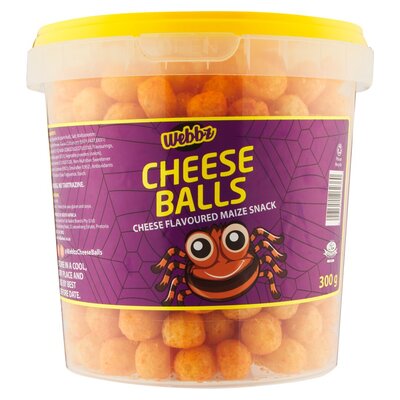 Webbz Cheese Flavoured Cheese Balls Maize Snack 300g | PnP