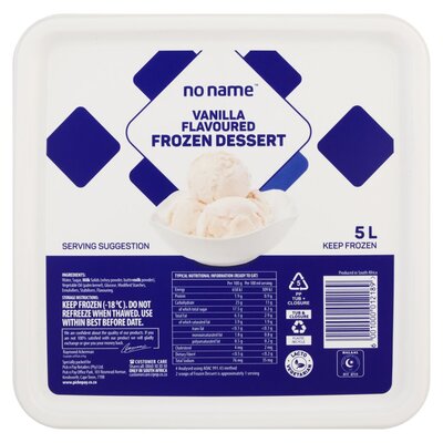 No Name Vanilla Frozen Dessert 5L | PnP
