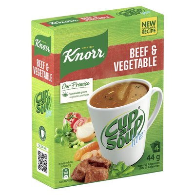 Knorr Cup-A-Soup Lite Beef & Vegetable Instant Soup 4 x 11g | Smart Price Specials | PnP Home