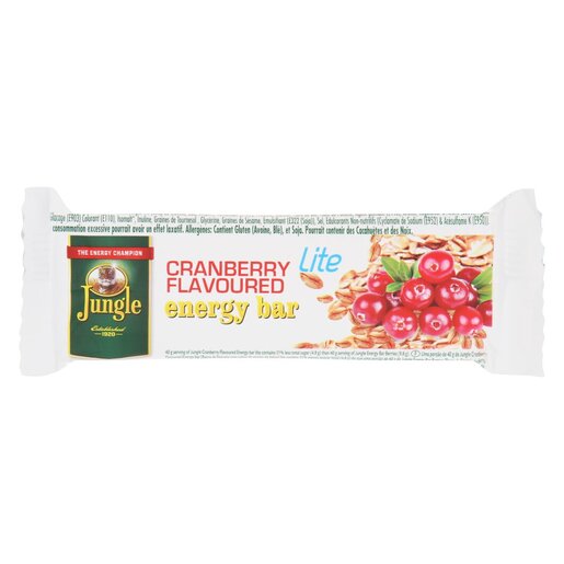 Jungle Energy Bar Lite Cranberry | PnP