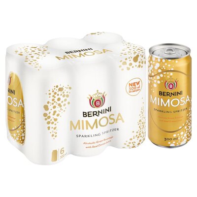 Bernini Mimosa Can 6 x 300ml | PnP