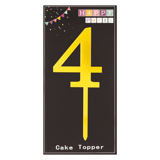 G&D Number 4 Cake Topper | PnP