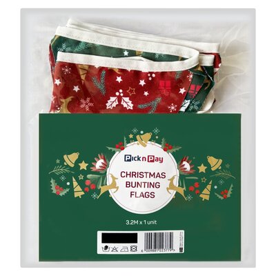 Christmas Festive Bunting Flags | PnP