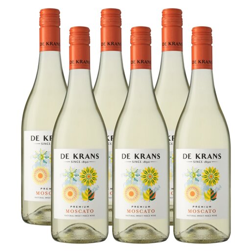 De Krans Wines Premium Moscato Natural Sweet Perle White 6 x 750ml | PnP