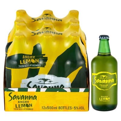Savanna Cider Angry Lemon 12 x 500ml | Smart Price Specials | PnP Home
