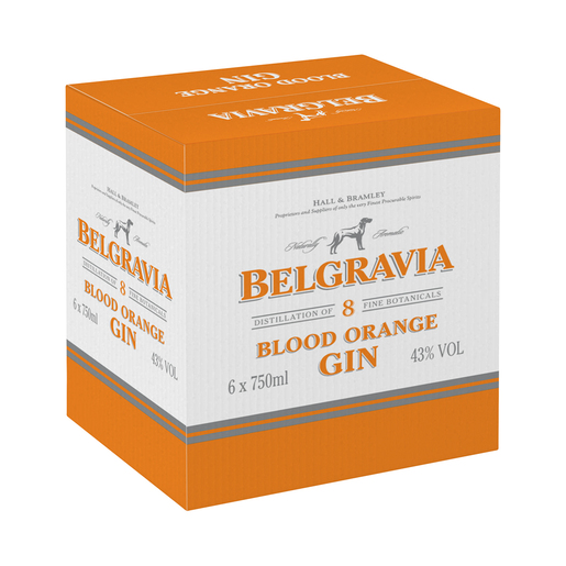 Belgravia Blood Orange Gin 750ml x 6 | PnP