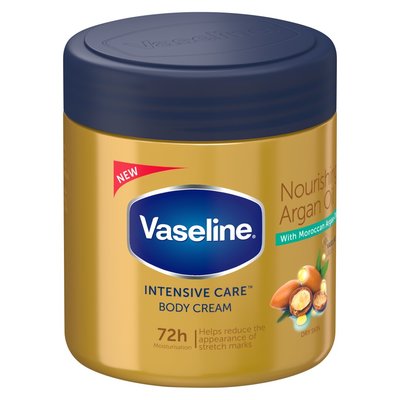 Vaseline Intensive Care Argan Oil Stretch Marks Repair Body Cream 400ml ...
