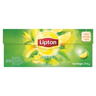 Lipton Clear Green Lemon Tea Bags 25 Pack | PnP