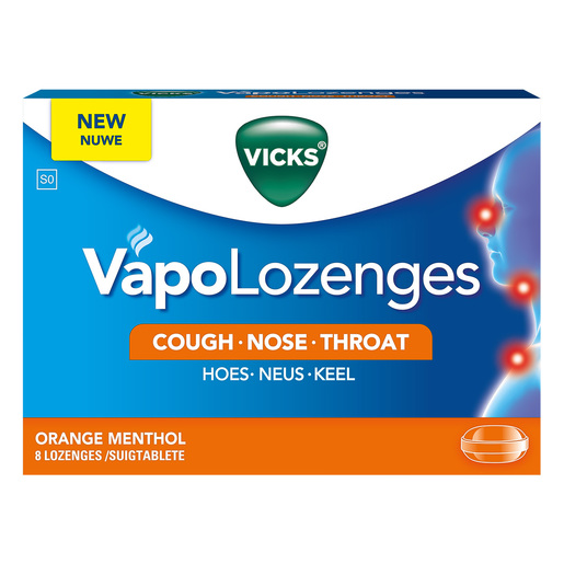 Vicks Lozenges Orange 8 Pack | PnP