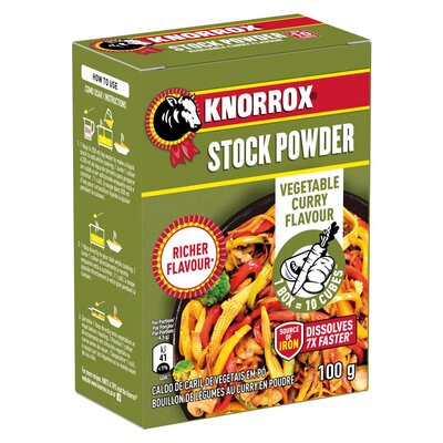 Knorrox Vegetable Curry Flavour Stock Powder 100g | PnP