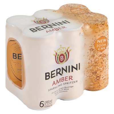Bernini Amber Can 6 x 300ml | Smart Price Specials | PnP Home