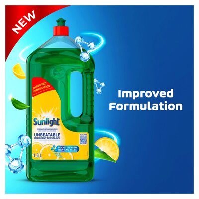 Sunlight Regular Degreasing Dishwashing Liquid Detergent 1.5l | Smart ...