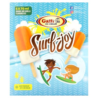 Gatti Surf Joy Ice Cream Sticks 6 x 70ml | PnP