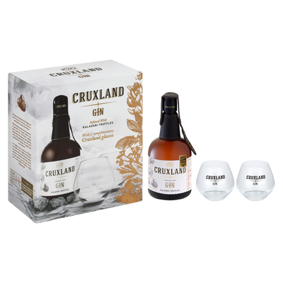 Cruxland Gin & 2 Glasses Gift Pack 750ml x 6 | PnP
