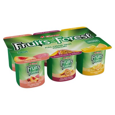 Clover Fruits Of The Forest Full Cream Fruit Cockatail, Passion Fruit ...