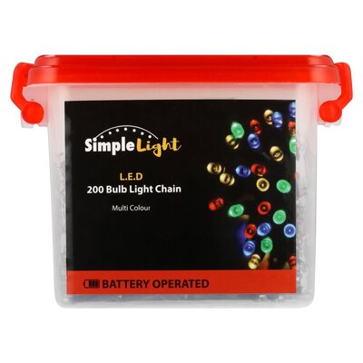 Simple Light Multi Colours Battery Operated 200L | PnP