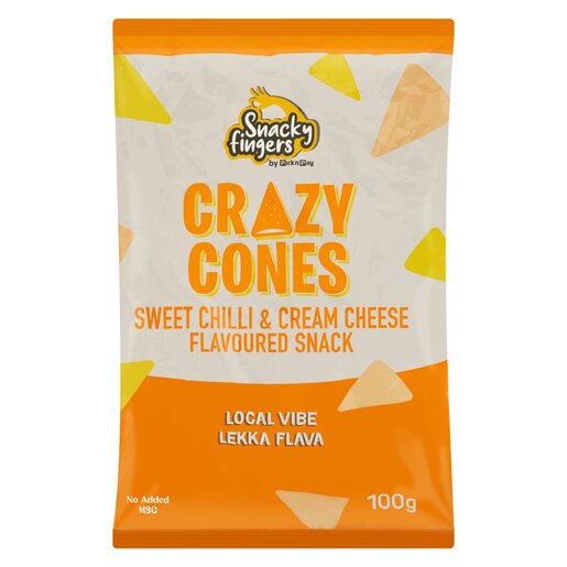 PnP Snacky Fingers Sweet Chilli & Cream Cheese Crazy Cones 100g | PnP