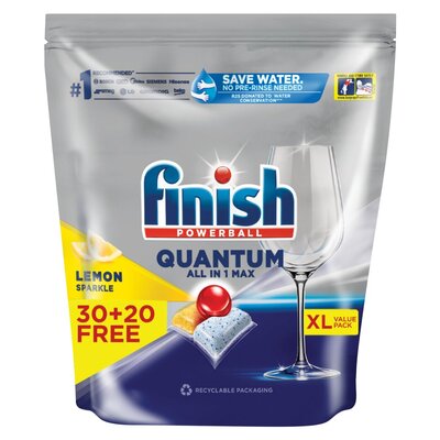 Finish Quantum All In One Lemon 50 Pack | PnP