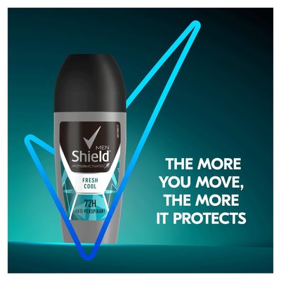 Shield Men Fresh Cool Antiperspirant Roll On Deodorant 50ml | Smart ...