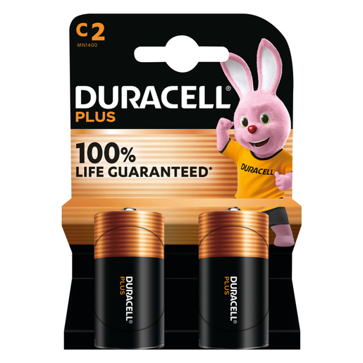 Duracell Plus C Batteries 2 Pack | Smart Price Specials | PnP Home