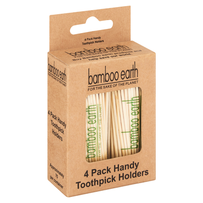 Bamboo Earth Toothpicks 4 Pack | PnP