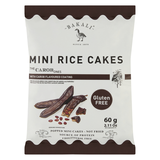 Bakali Carob Mini Coated Rice Cakes 60g | PnP
