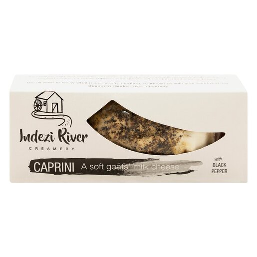 Indezi River Creamery Caprini Soft Goats Milk Cheese With Black Pepper ...