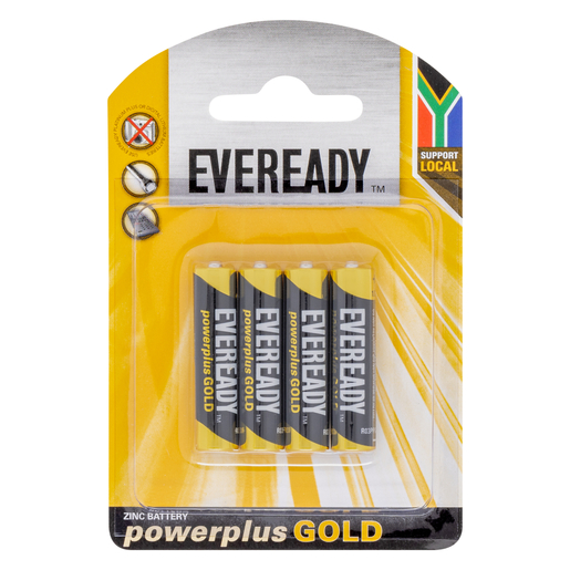 Eveready Power Plus Gold Zinc Batteries Aaa 4s | Smart Price Specials ...