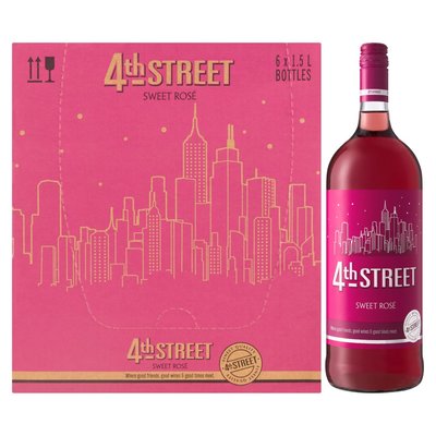 4Th Street Natural Sweet Rose Wine 1.5l x 6 | PnP