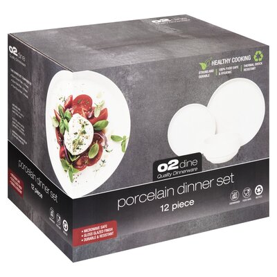 O2 Porcelain Glazed Dinner Set 12 Piece | PnP